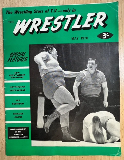 THE WRESTLER MAGAZINE (British wrestling) May 1970 NOTTINGHAM ...
