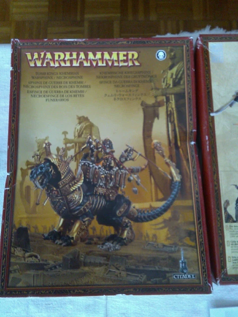 WARHAMMER RARE BOÎTE Tomb Kings Khemrian Warsphinx / Necrosphinx. EUR ...