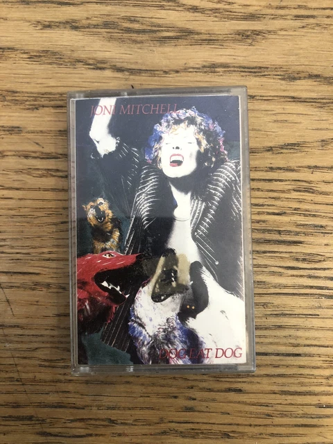 ORIGINAL ALBUM CASSETTE - Joni Mitchell - Dog Eat Dog - Geffen Records ...