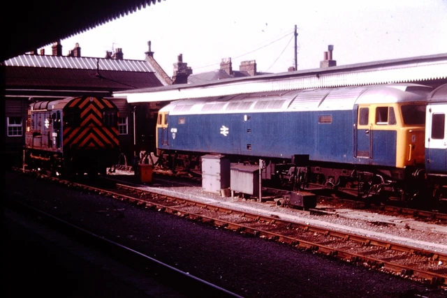 1980S BRITISH RAIL BR Diesel Loco Kings Lynn East Anglia Railway Slide ...