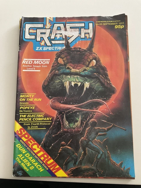 CRASH MAGAZINE FOR ZX Spectrum No.20 September 1985 £5.00 - PicClick UK