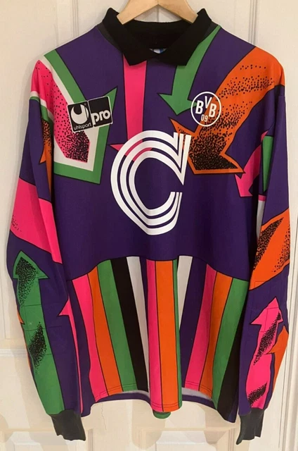 BORUSSIA DORTMUND GOALKEEPER Shirt Klos 1993 Rangers 90s Vintage ...