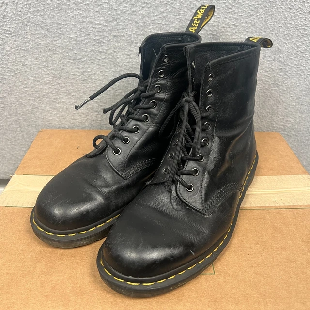 DOC MARTENS 1460 Boot Combat Boot Black Mens 12 Dr. Martens Goth Punk £ ...