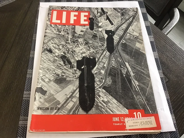 LIFE MAGAZINE - June 12, 1944; D-Day / Normandy /WWII / Rome Falls £12. ...