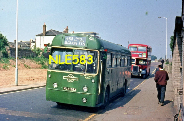BUS SLIDE ORIGINAL NLE583-London Transport-RF583 -AEC Regal IV-MCCW ...