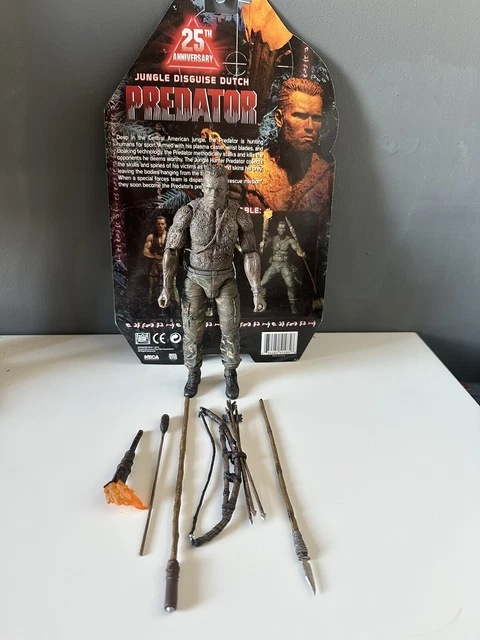 NECA PREDATOR 25TH Anniversary Jungle Disguise Dutch Action Figure 2013 ...