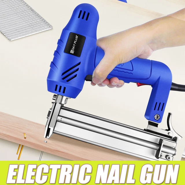 NEW NAIL GUN & Staple Gun Corded Electric Heavy Duty Stapler Nailer ...