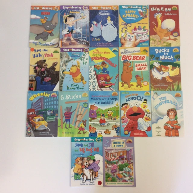 EARLY STEP INTO Reading Disney Preschool Kindergarten 1st grade 17 Book ...