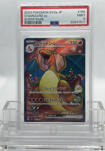 2023 PSA 9 gradi Pokemon Charizard ex 185/165 SR Olo giapponese 151 SV2a EUR 33,79 - PicClick IT