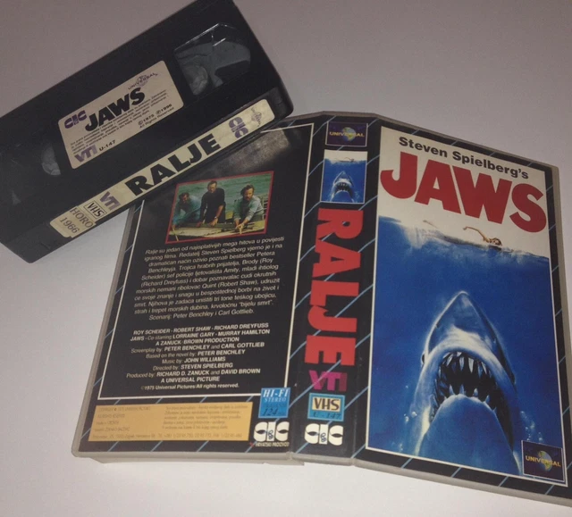 RALJE JAWS CROATIAN VHS Shark Movie RARE Videotape Steven Spielberg ...