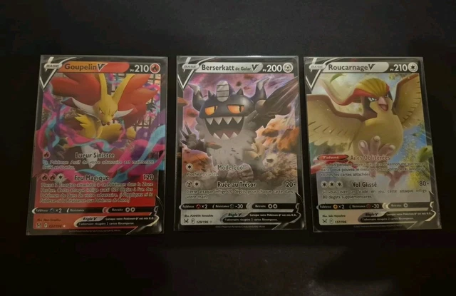LOT 3 CARTES Pokémon Ultra Rare EB11 Origine Perdue 027/196 129/196 137 ...