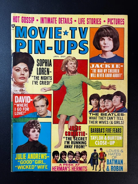 MOVIE TV PIN-UPS Magazine - January 1967 Sophia Loren Christie Beatles ...