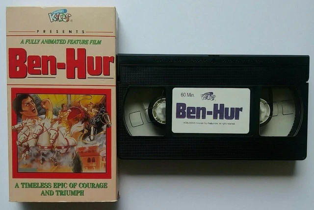 BEN-HUR FULLY ANIMATED Feature Film VHS Charlton Heston Family £3.53 ...