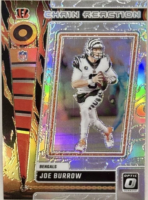 2023 DONRUSS OPTIC Joe Burrow Catena Reazione Holo Prizm CR-JB ...