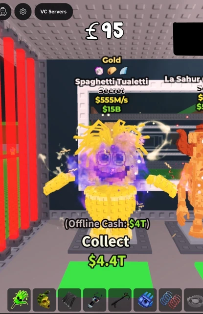 SPAGHETTI TUALETTI ROBLOX Steal A Brain Rot Collectible 555M/s BEST ...