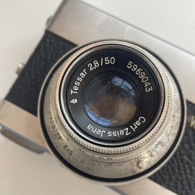 VINTAGE WERRA 1 35mm Film Camera With Carl Zeiss Tessar 50mm f/2.8 Lens ...