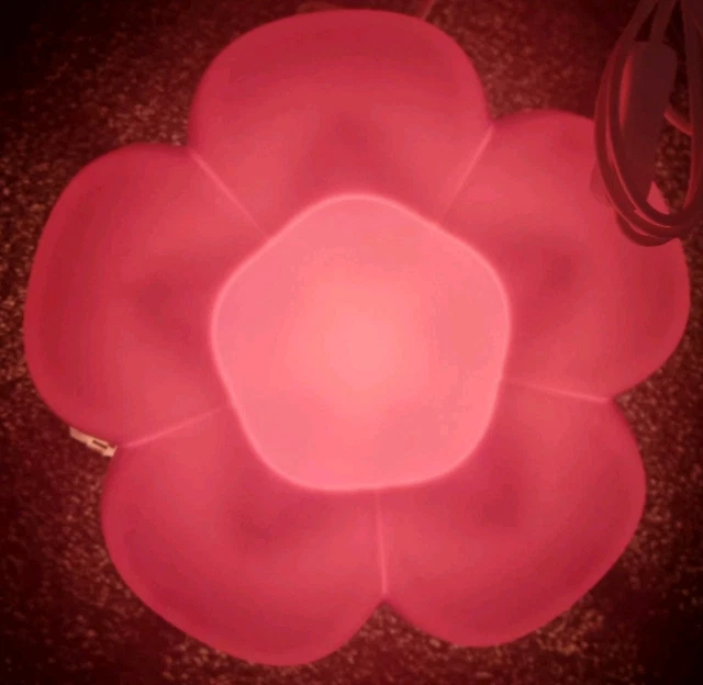 IKEA UPPLYST LILAC Flower Wall Led Light Kids Night Light Free P&P ...