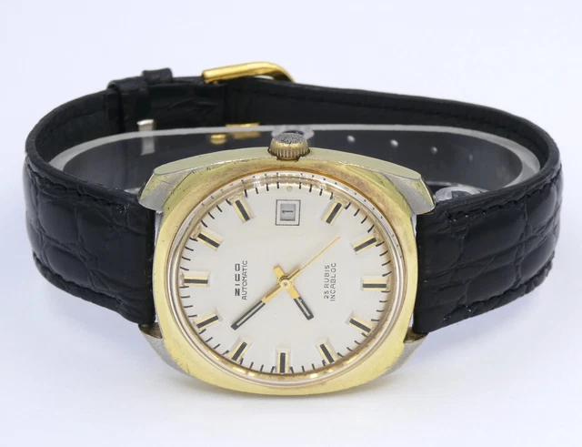VINTAGE ZICO AUTOMATIC 25 Rubis Incabloc Herrenuhr / Vergoldet EUR 245 ...