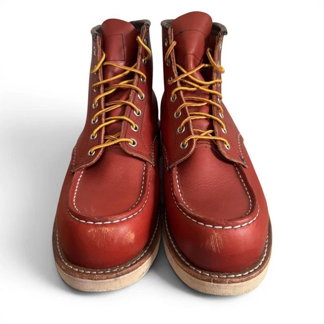 RED WING 8875 Moc Toe Boots 9.5E Irish Setter Dog Tag Reissue "Red ...