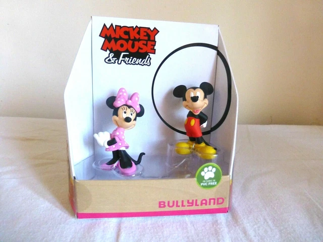 RARE BULLYLAND DISNEY Mickey Mouse & Friends Minie And Mickey Figurine ...