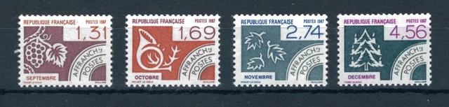 FRANCE 1987 PRECANCELS. Months of the Year full set of stamps. MNH. Sg ...