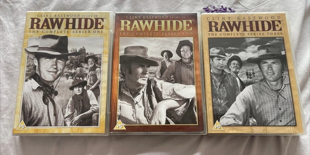 RAWHIDE DVD BUNDLE Complete Original TV Series DVD Boxsets 1-3 Clint ...