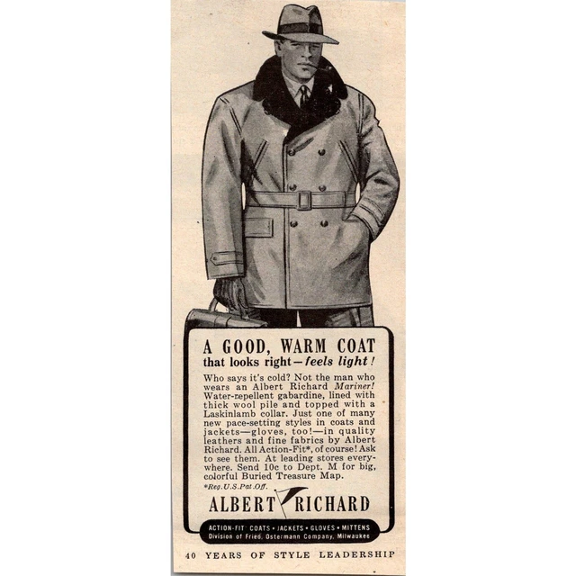 OSTERMANN COMPANY ALBERT Richard Milwaukee WI 1940s WWII Era Ad SAH7-6 £20.44 - PicClick UK