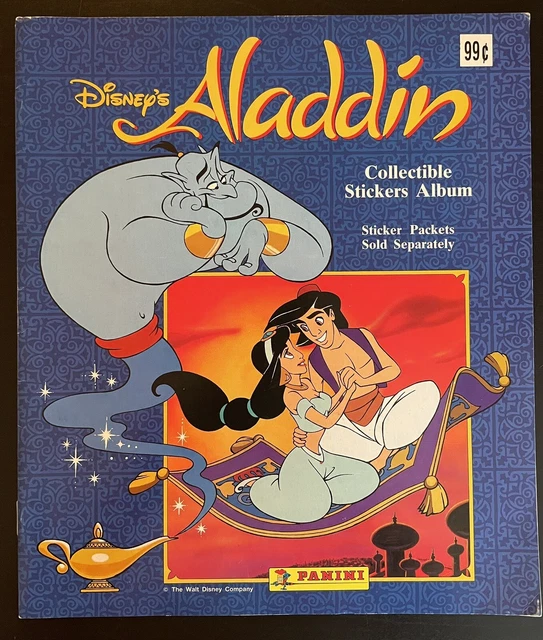SALE! DISNEY'S ALADDIN 1994 Empty Sticker Album Panini !With Defects ...