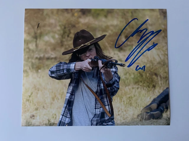 CHANDLER RIGGS IN-PERSON Signed Autograph 20x25cm The Walking Dead £81. ...
