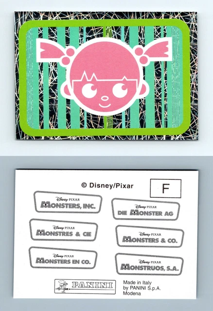 MONSTERS INC #F Panini 2002 Disney Pixar Foil Sticker £0.99 - PicClick UK