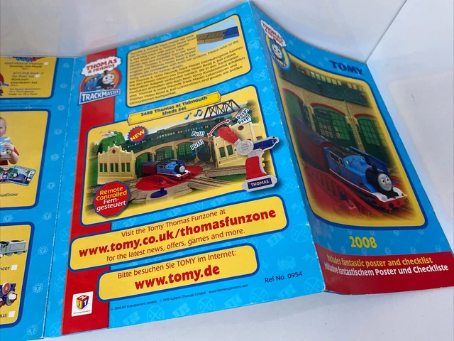 TOMY TRACKMASTER THOMAS The Tank Engine 2008 Poster and Checklist £6.99 ...