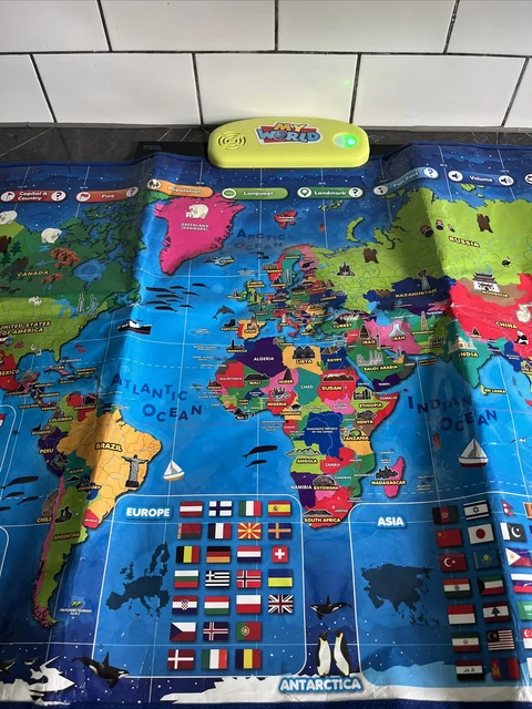 BEST LEARNING I-POSTER My World Interactive Map - Educational Talking ...