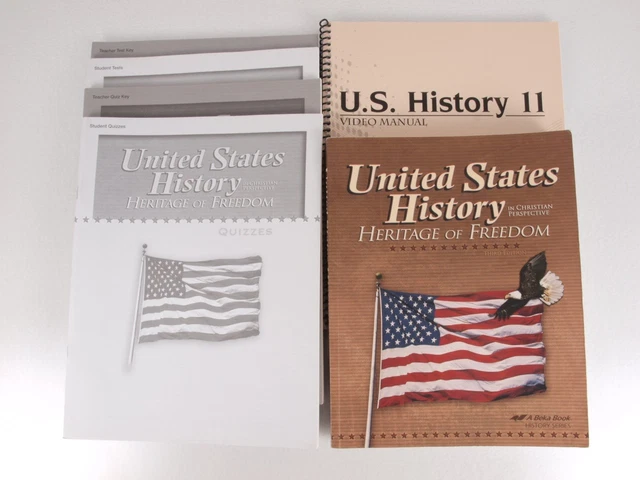 ABEKA US HISTORY 3rd Ed. Heritage of Freedom Student Book Tests Video ...