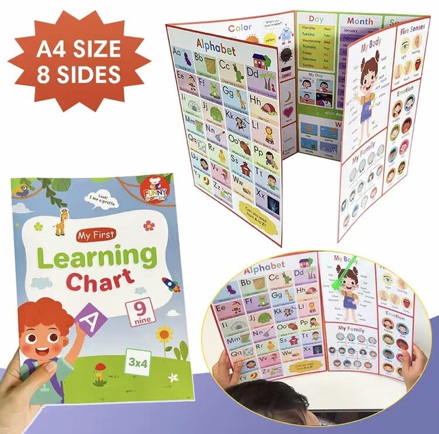 MY FIRST LEARNING Chart, Poster, Flashcard, Worksheet, Booklet, Handout ...