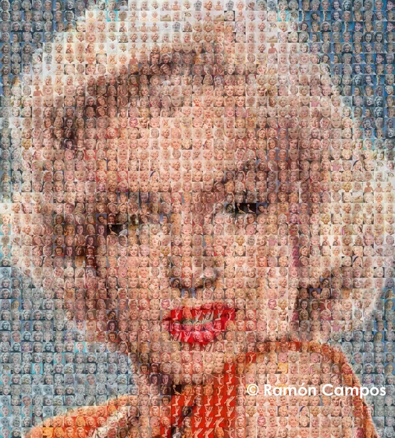 MARILYN MONROE WALLPAPER PHOTOMOSAIC by RAMÓN CAMPOS. SENT BY EMAIL ...