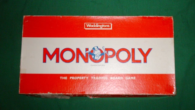 MID 1980S WADDINGTONS Monopoly Board Game Complete And In Very Good ...