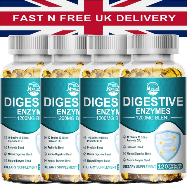 PREBIOTIC PROBIOTICS CAPSULE Digestive Enzymes Constipation Bloating ...