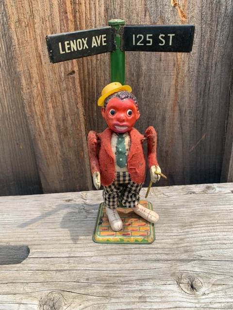 1940S OCCUPIED JAPAN Celluloid Tin Wind Up Toy Tap Dancer Man £185.48 ...
