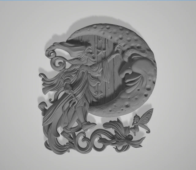 3D MODEL STL File for CNC Router Wizard and Moon 3D Model $6.99 - PicClick