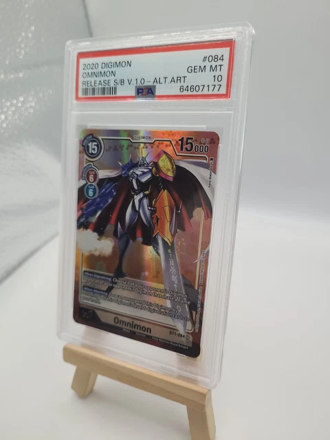 DIGIMON 1.0 CARD TCG - Omnimon BT1-084 Alternate/Alt Art PSA 10 GEM MINT $250.00 - PicClick CA