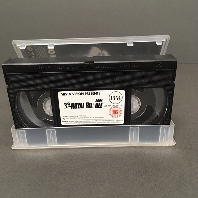 VHS VIDEO TAPE WWE Royal Rumble 2004 Silver Vision PAL Smackdown Vs Raw ...