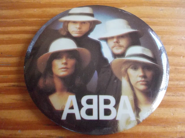 ABBA - ORIG 1977 Australian Tour Tin Badge - Dancing Queen Pic. Superb ...