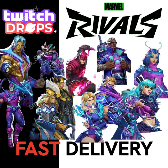 MARVEL RIVALS TWITCH Drops - Loki + Emma + Magneto - ALL 76/76 Items ...