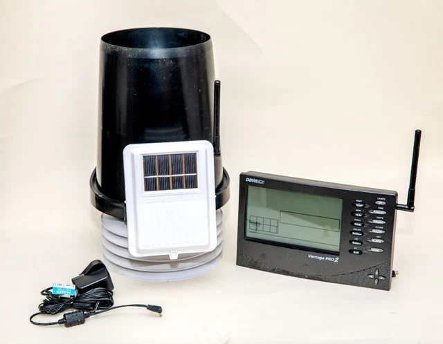 DAVIS WEATHER STATION Vantage Pro2 Bundle Receiver 6312UK Temp ...