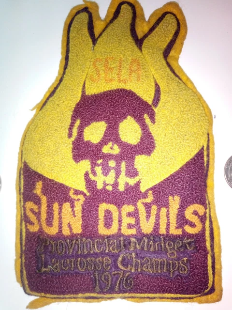 COOL!!! 1976 SUN Devils SELA Provincial Midget Lacrosse Champs Patch ...