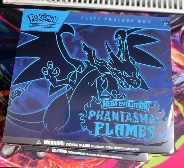 POKEMON MEGA EVOLUTIONS - Phantasmal Flames Elite Trainer Box **NEW ...