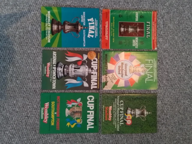 FOOTBALL PROGRAMMES COLLECTIONS, Cup Finals and England £10.78 ...
