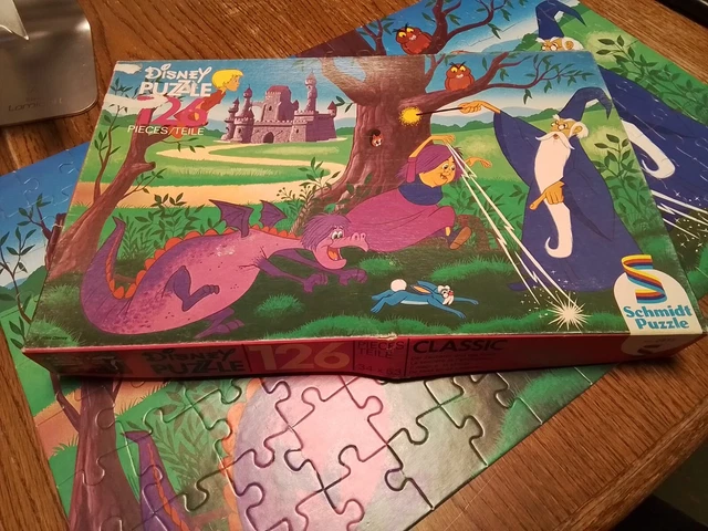 DISNEY PUZZLE CLASSIC *Der Zauberer und die Hexe* Schmidt 126 Teile ...