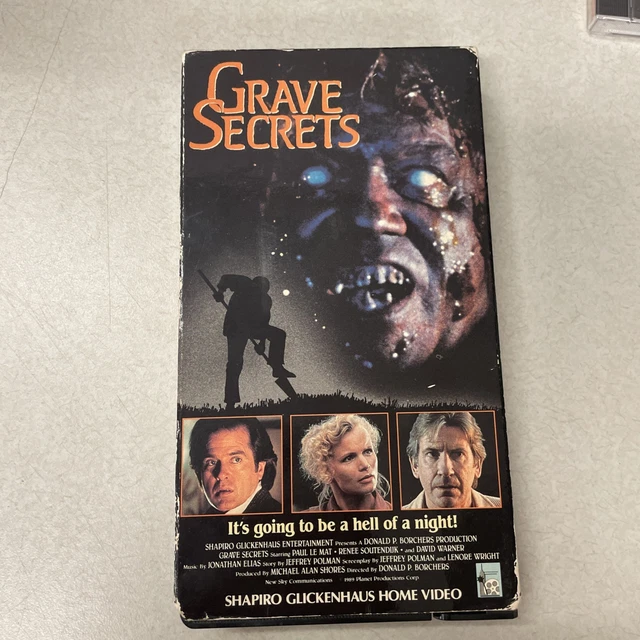 GRAVE SECRETS VHS Rare Horror Thriller 90 Vintage Shapiro Release David ...