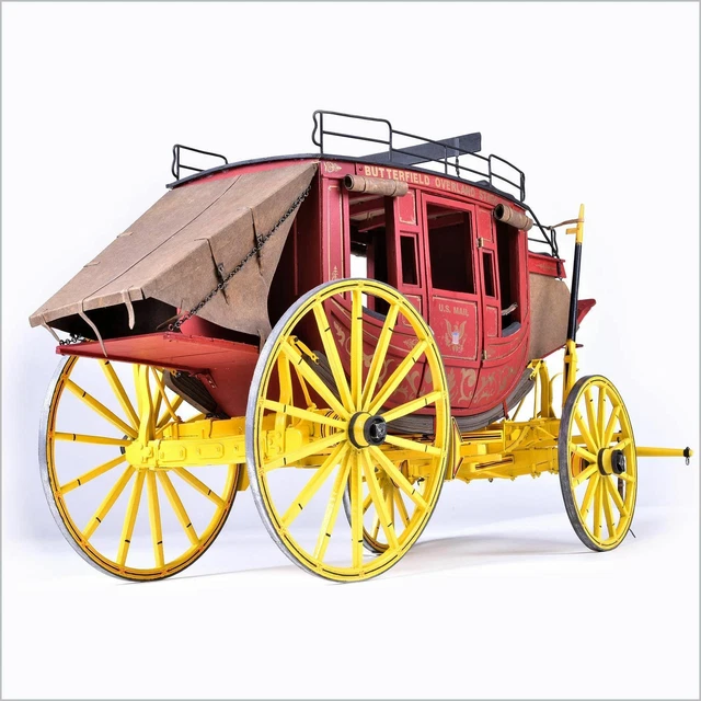 MODEL EXPO MODEL Trailways MS6001 - Concord Stagecoach 1:12 Échelle ...